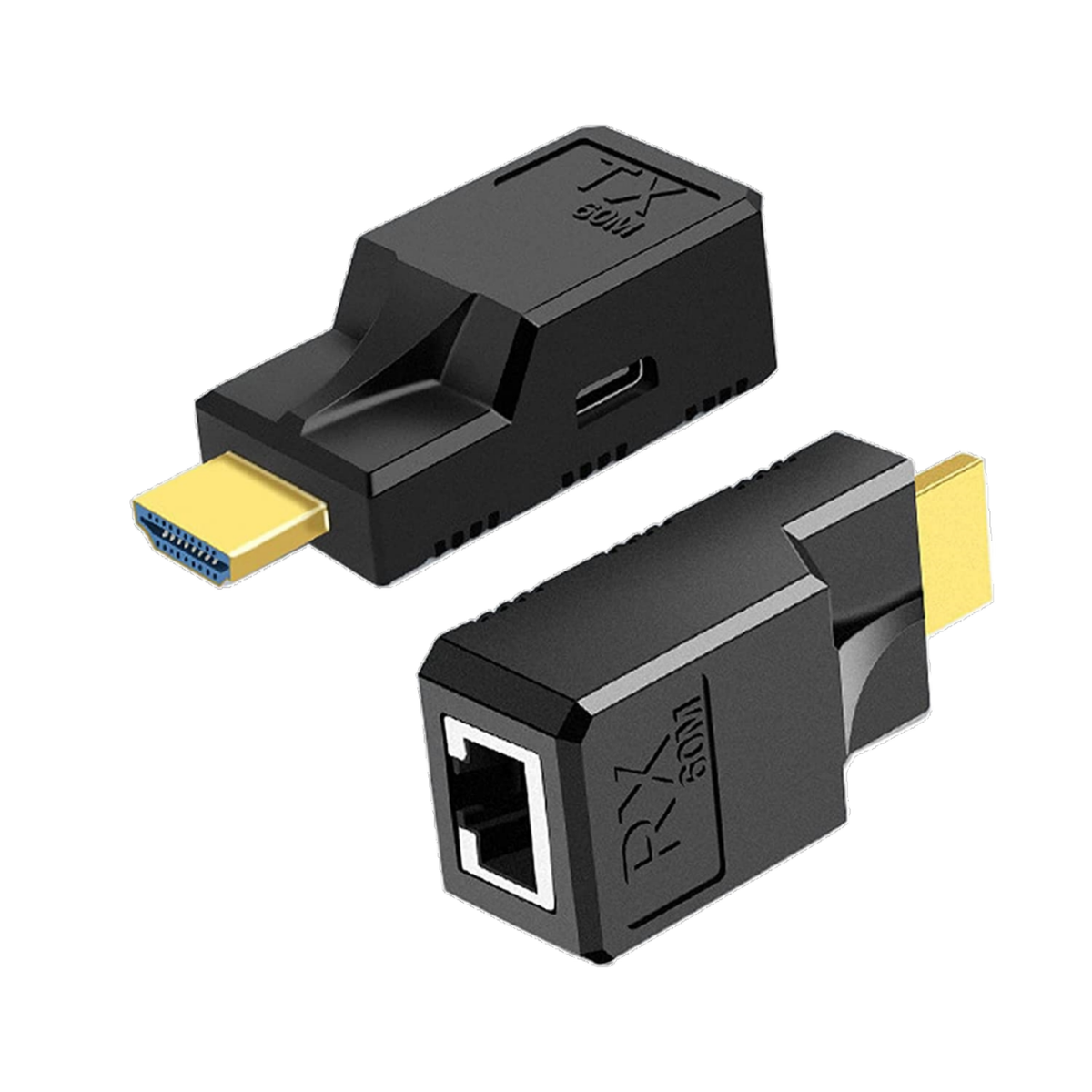 HDMI Extender Over CAT5/6 with USB-C Power – HDMI-EXT-STD-60M — adk ...