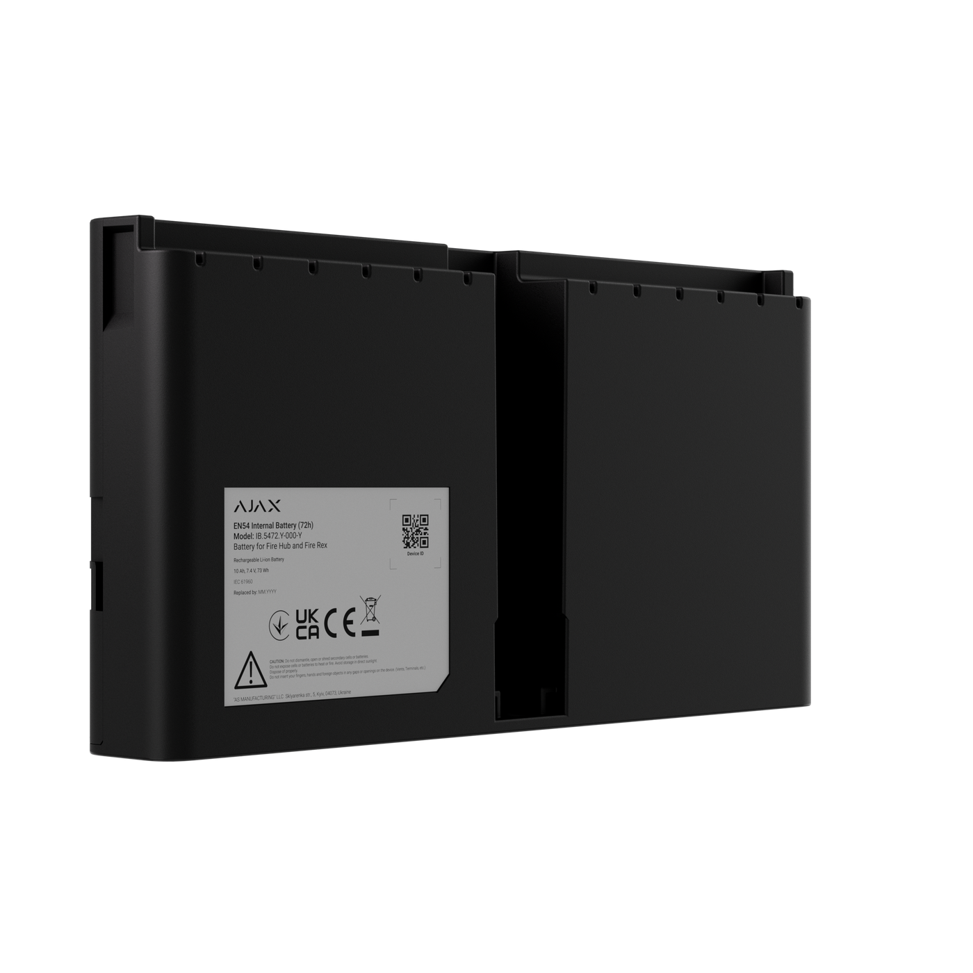 Ajax EN54 72hr Internal Battery for Fire Hub/Rex - Black (AJA-127879 ...