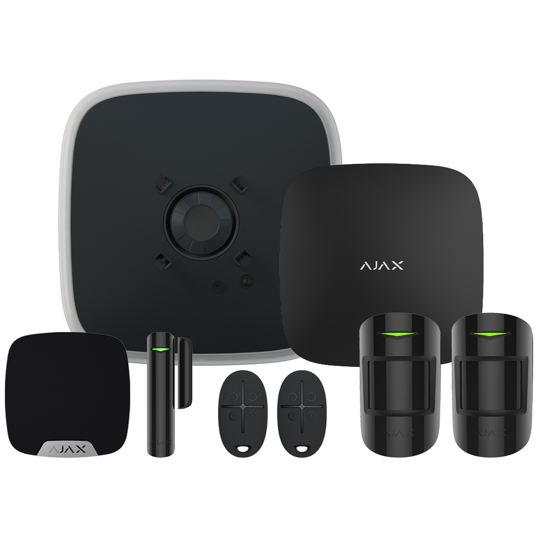 Ajax Superior Hub2 Plus Wireless Alarm Kit 19 S - Black (AJA-107114 ...