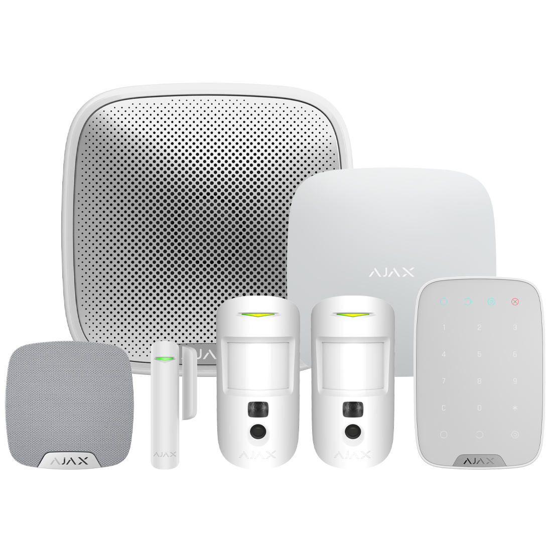Ajax Superior Hub2 Plus Wireless Alarm Kit 14 S - White (AJA-90789 ...