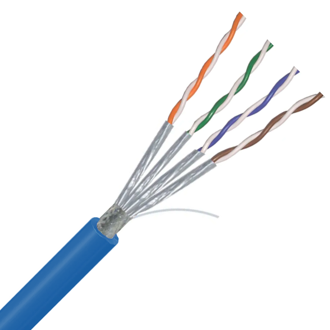 CAT6A Internal Copper Cable 100m - Blue (CAB-CAT6A-100M-BLU) — adk-security