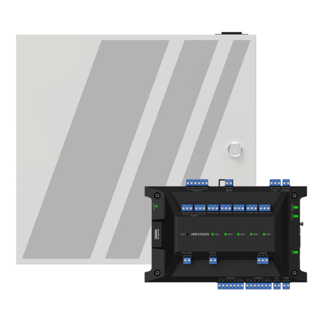 Hikvision Ultra 2 Door PoE Access Controller with Metal Case and PSU ...