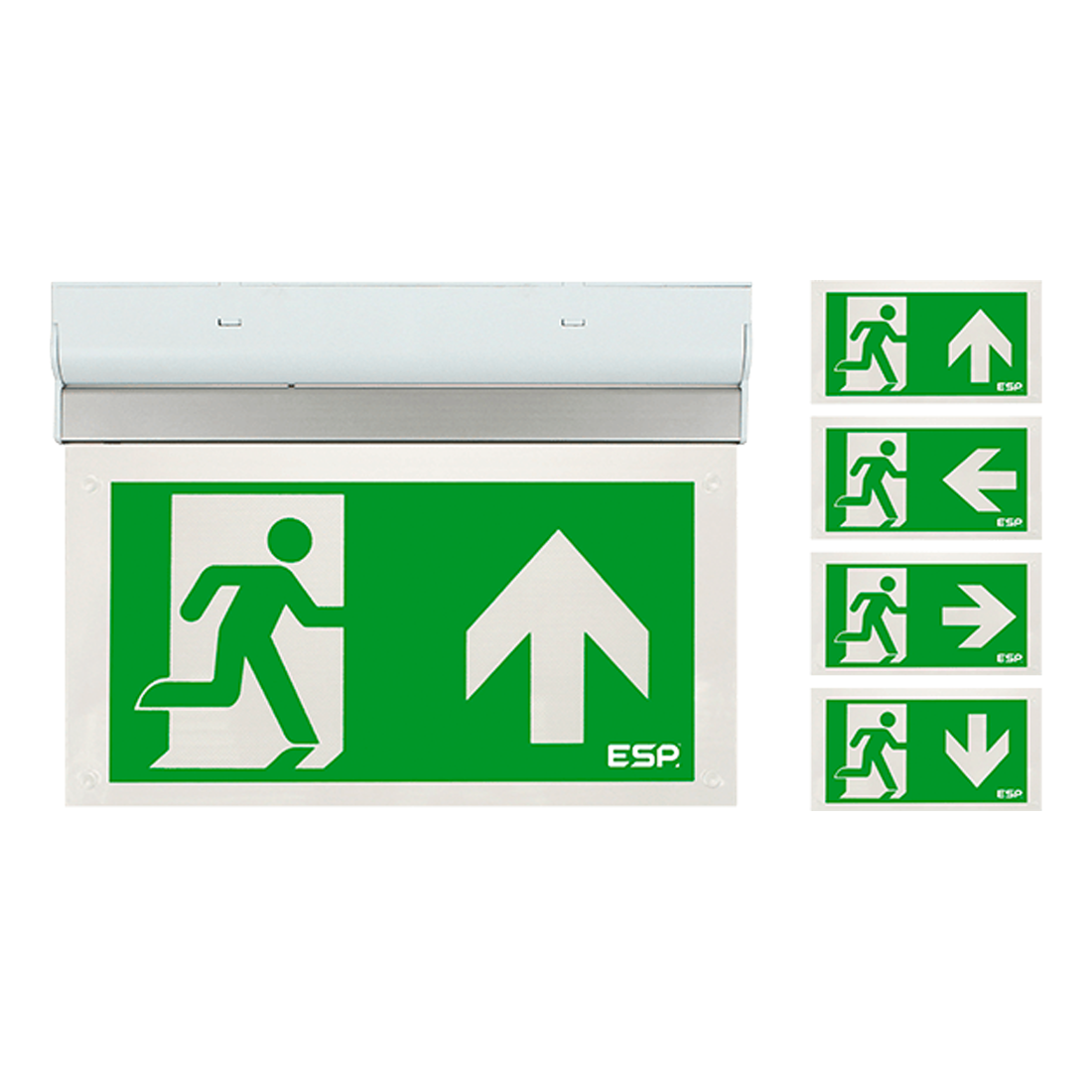 ESP Duceri Emergency Exit Sign 3W LED IP20 - All Legends (D130AWH ...