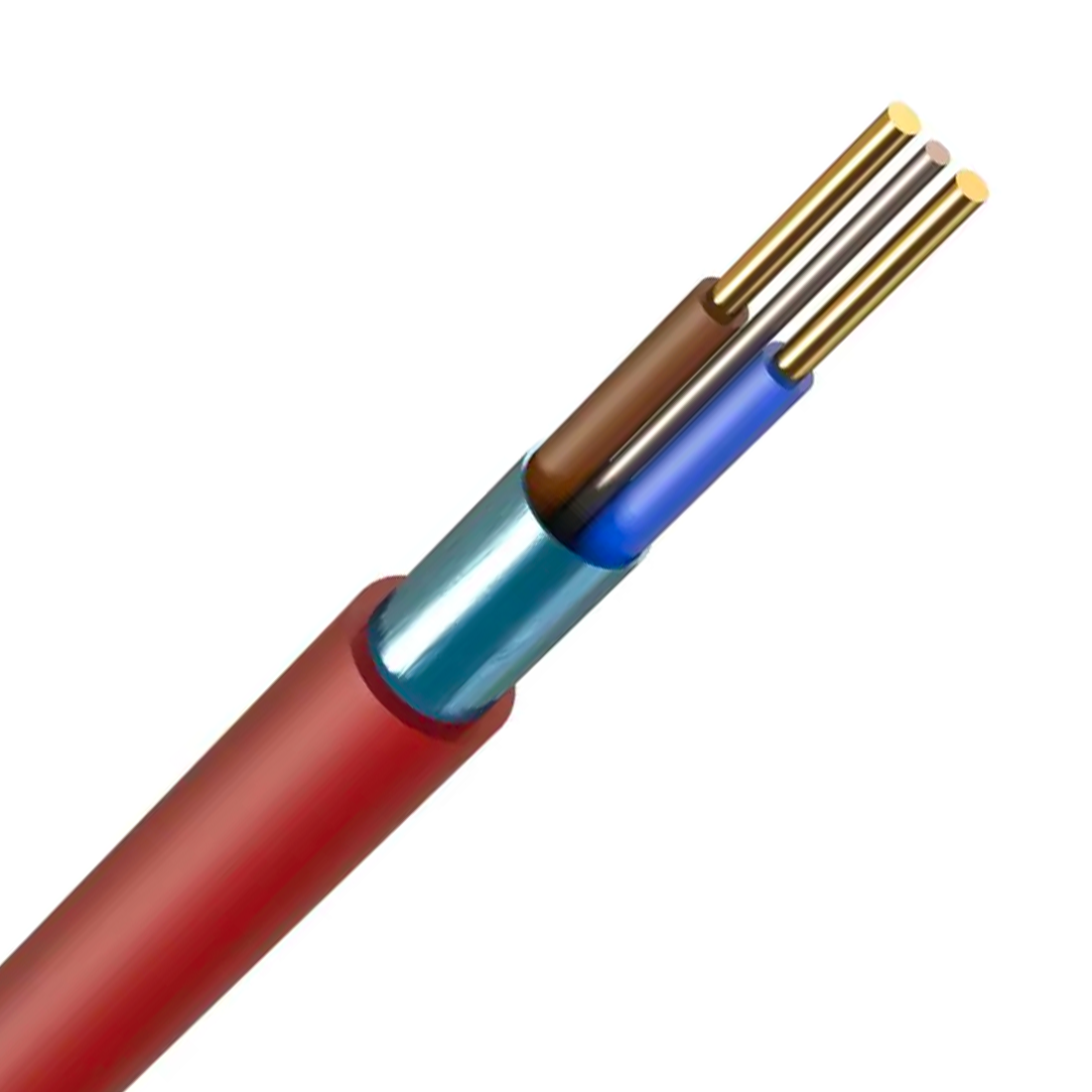 Prysmian FP200 GOLD 2 Core 1.5mm Fire Cable 100m ‑ Red (FP200-GOLD-2x1 ...