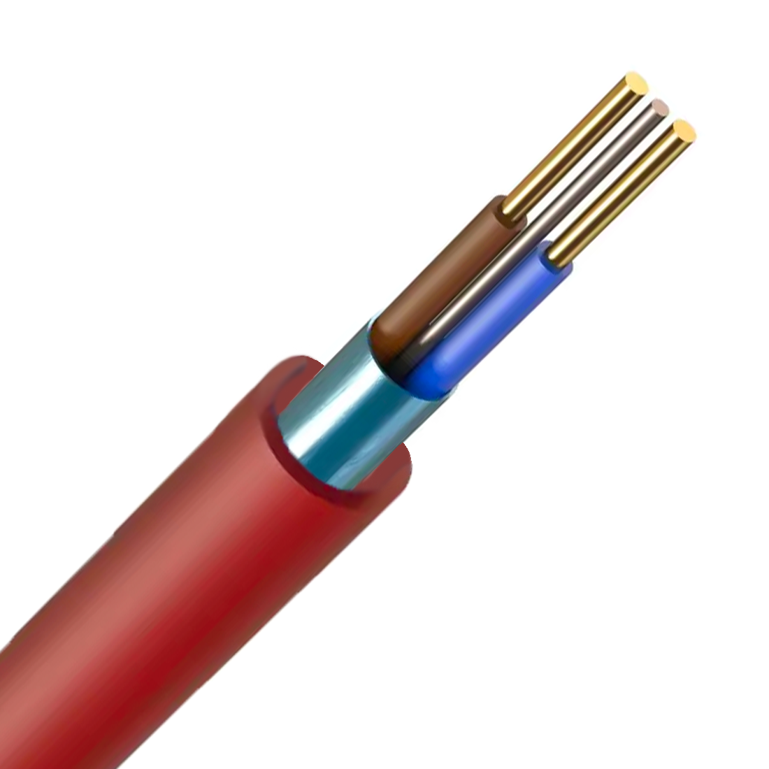 Prysmian FP PLUS Enhanced 2 Core 1.5mm Fire Cable 100m ‑ Red (FP-PLUS ...