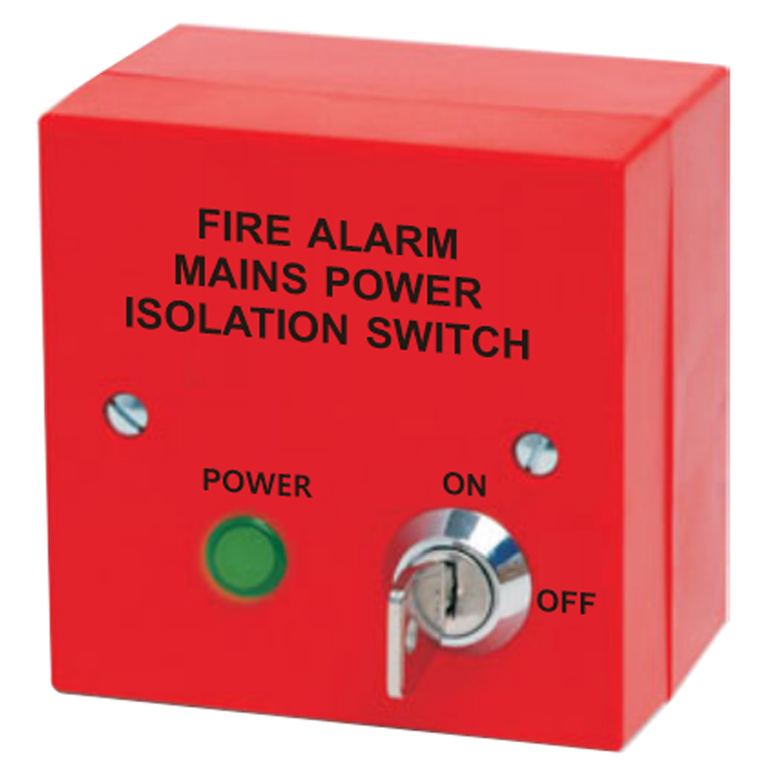 Haydon Red Fire Alarm Mains Isolator c/w Keyswitch (HAY-FIRE-ISO) — adk ...
