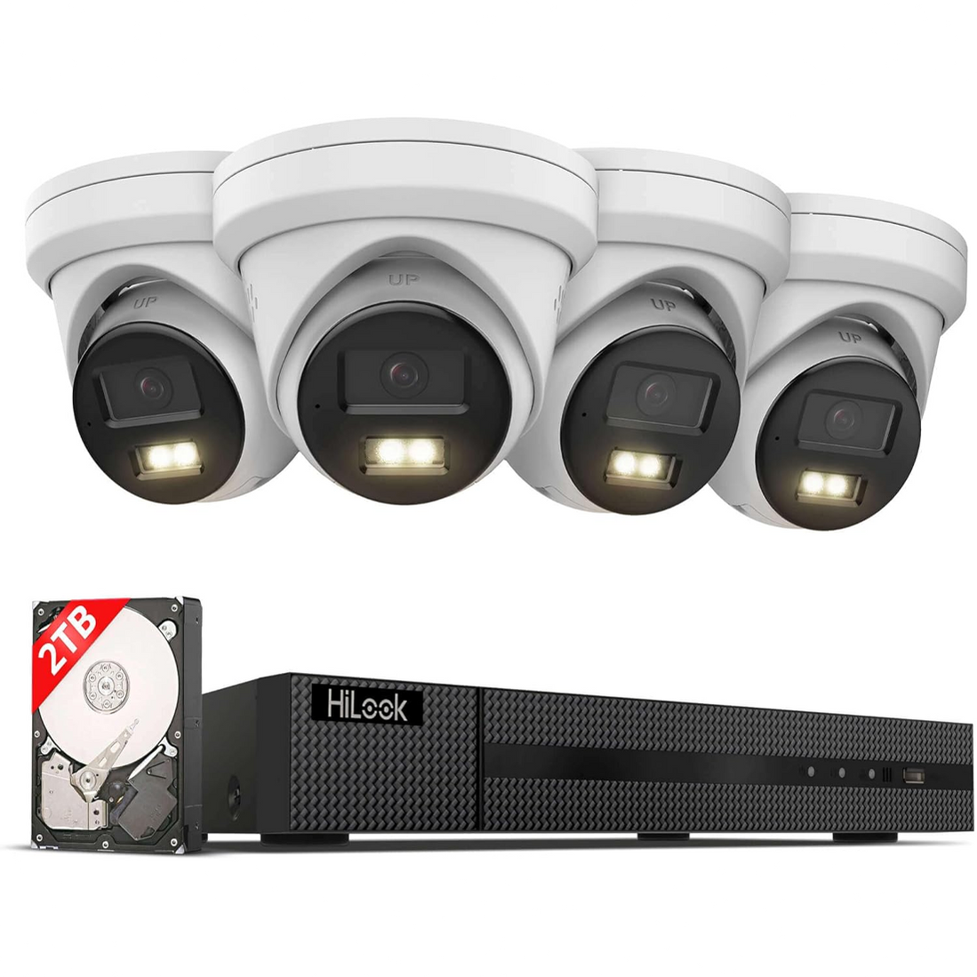 HiLook HD-IP 4K 6mp Hybrid CCTV Kit -Turret - 2TB (HI-IK28P-460T) — adk ...