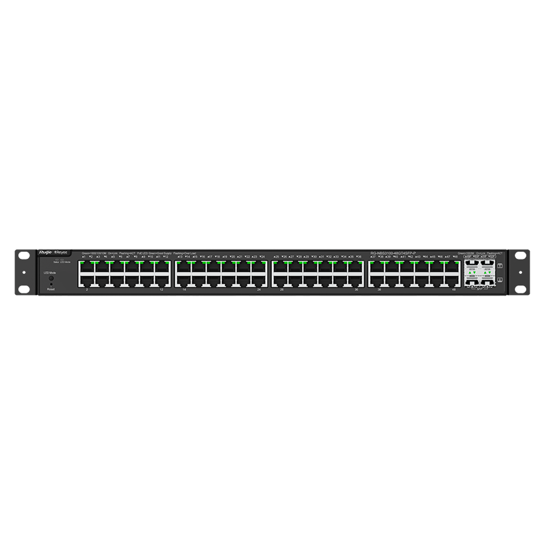 Ruijie Reyee 48 Port L2 PoE 370w Gigabit Managed Rackmount Switch (RG ...