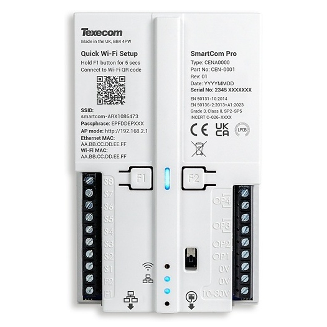 Texecom Premier Elite SmartCom Pro WIFI & Ethernet - With Inputs (CEN- — adk-security