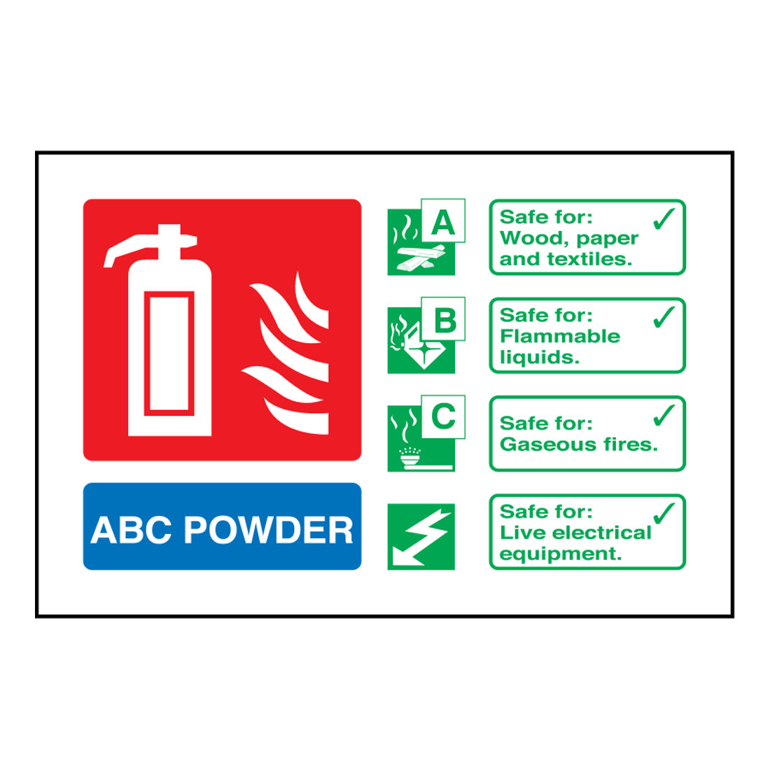 TG Sign - Photoluminescent Powder (TG-CS31233D) — adk-security