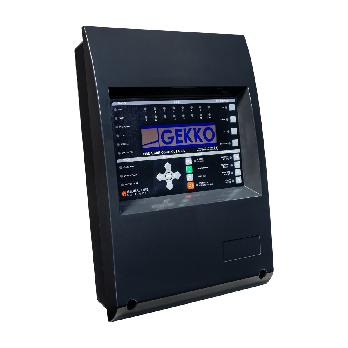 Global Fire GEKKO-2 2 Loop Addressable Fire Alarm Control Panel – GEKK ...