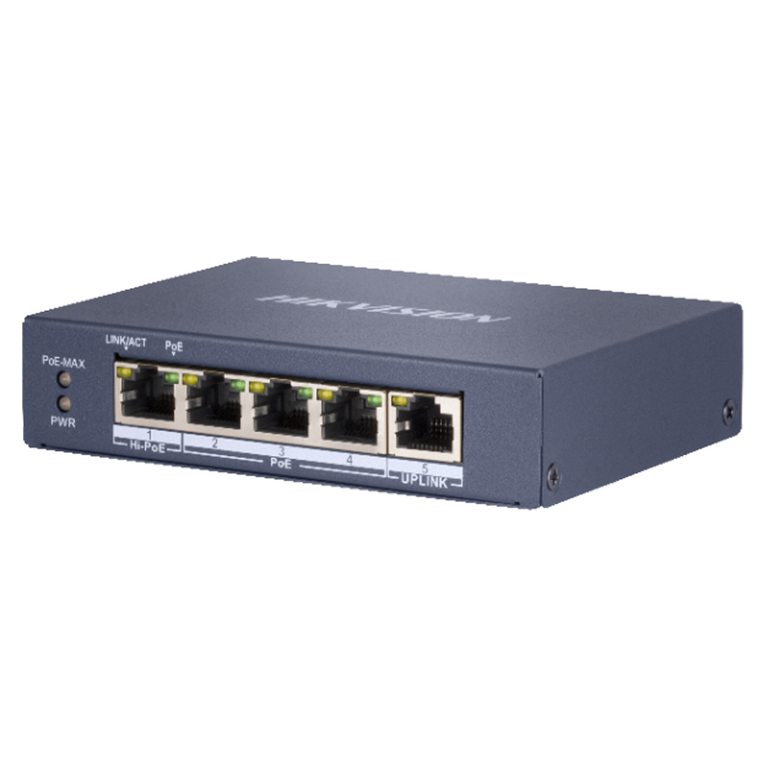 Hikvision 4 Port Gigabit POE Switch (1xHI-POE) (DS-3E0505HP-E) — adk ...