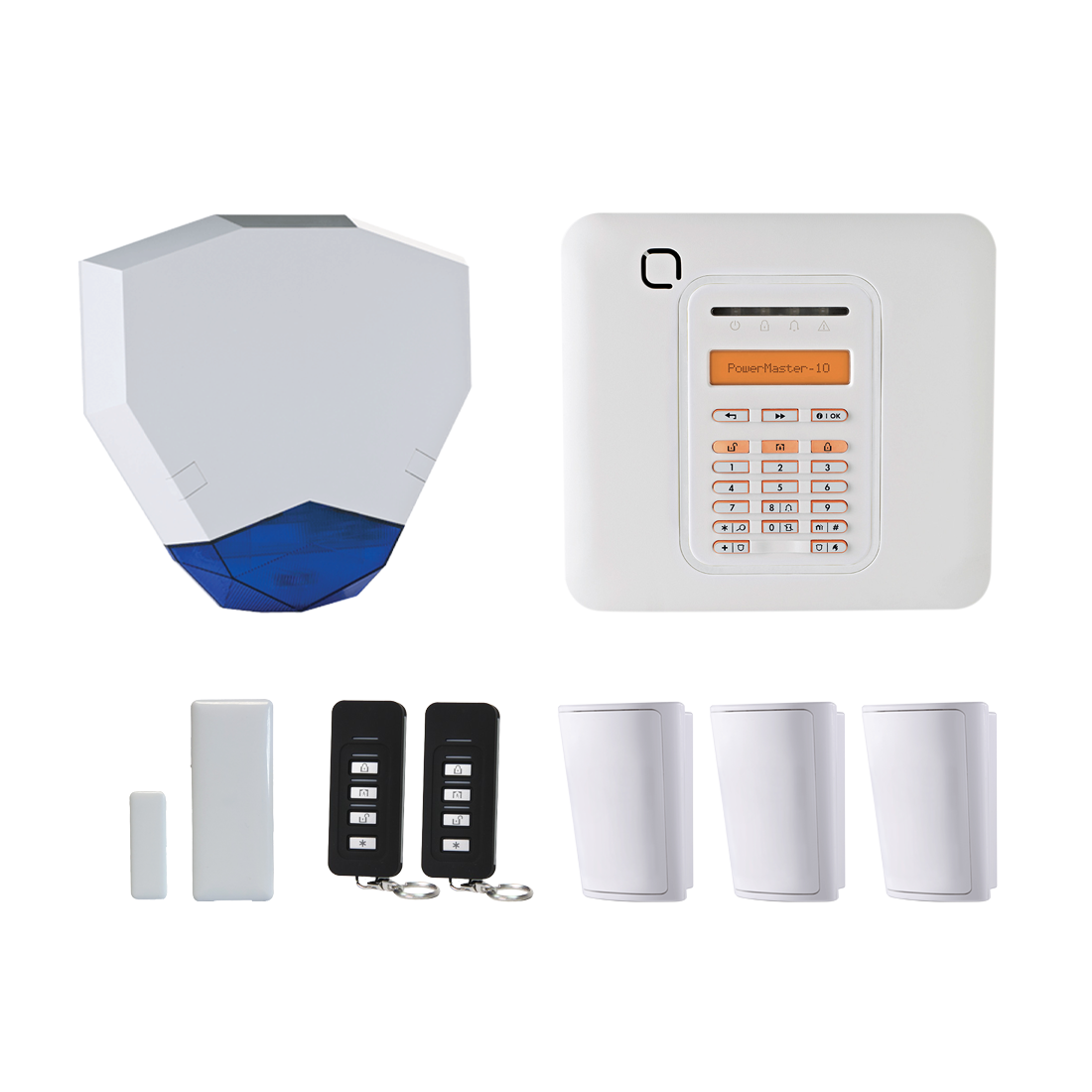 Visonic PG2 PowerMaster 10 3PIR HEX Wireless Alarm Kit (PM10-HEX-3PIR ...