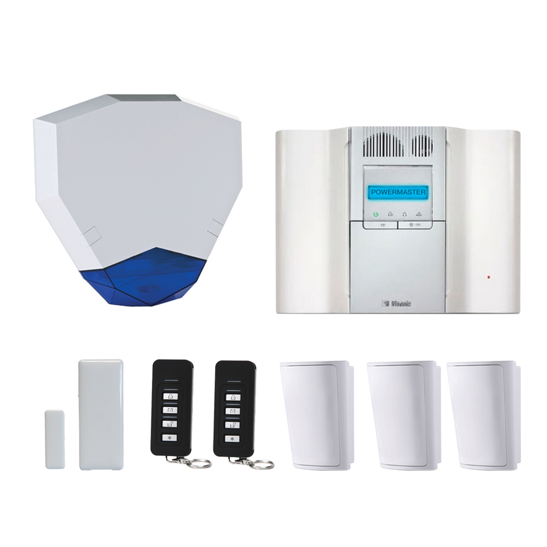 Visonic PG2 PowerMaster GT64 3PIR HEX Wireless Alarm Kit (PMGT64-HEX-3 ...