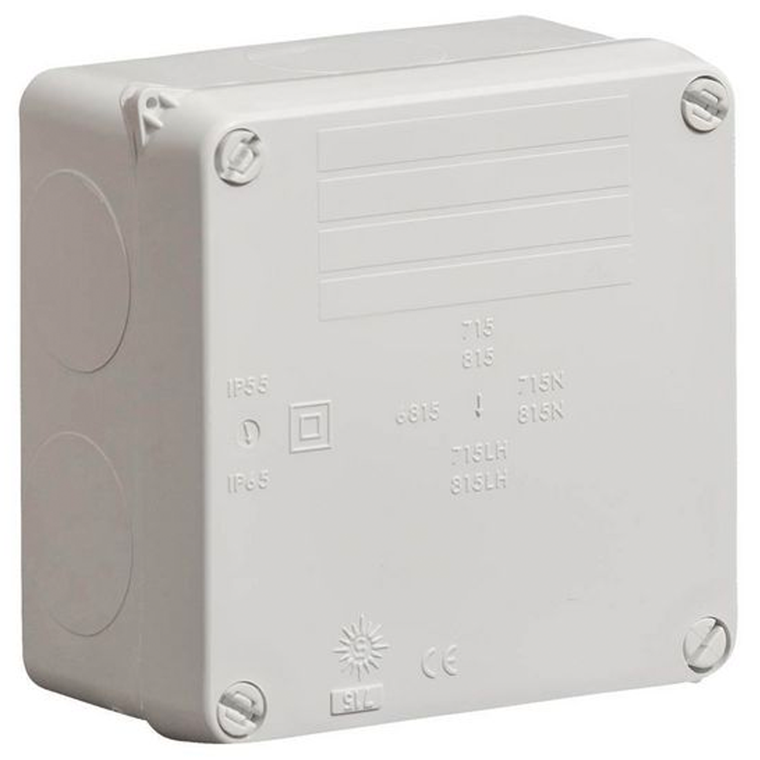 Wiska WIB 1/E Junction Box - Grey (WIB-1/E-G) — adk-security